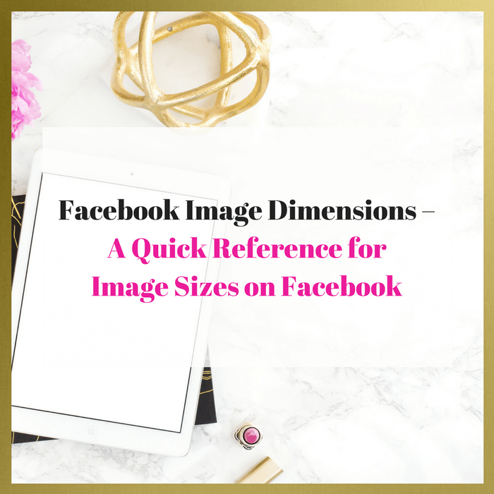 Facebook Image Dimensions | Quick Reference Infographic | Webonize