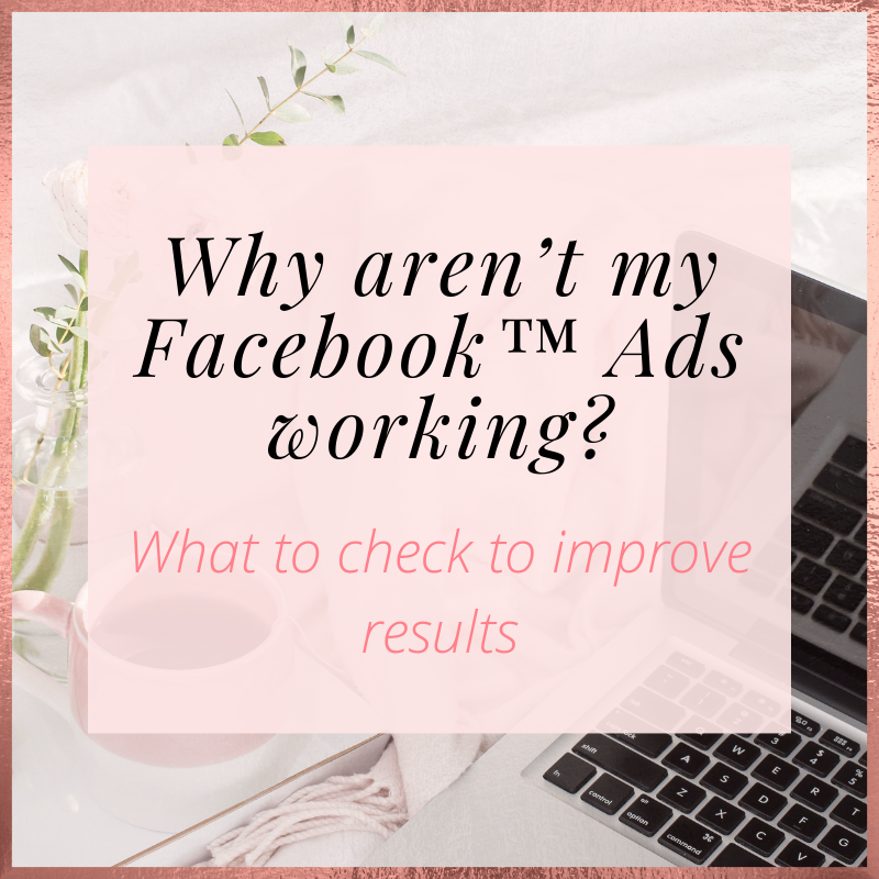 Why aren’t my Facebook™ Ads working? | Webonize
